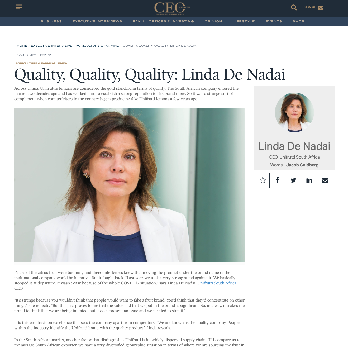 News - Unifrutti Group